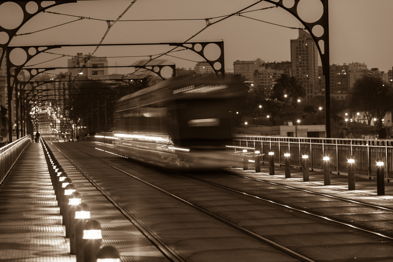 Moving Metro Train on the Bridge, a Transportation Photo by Dvoevnore ...