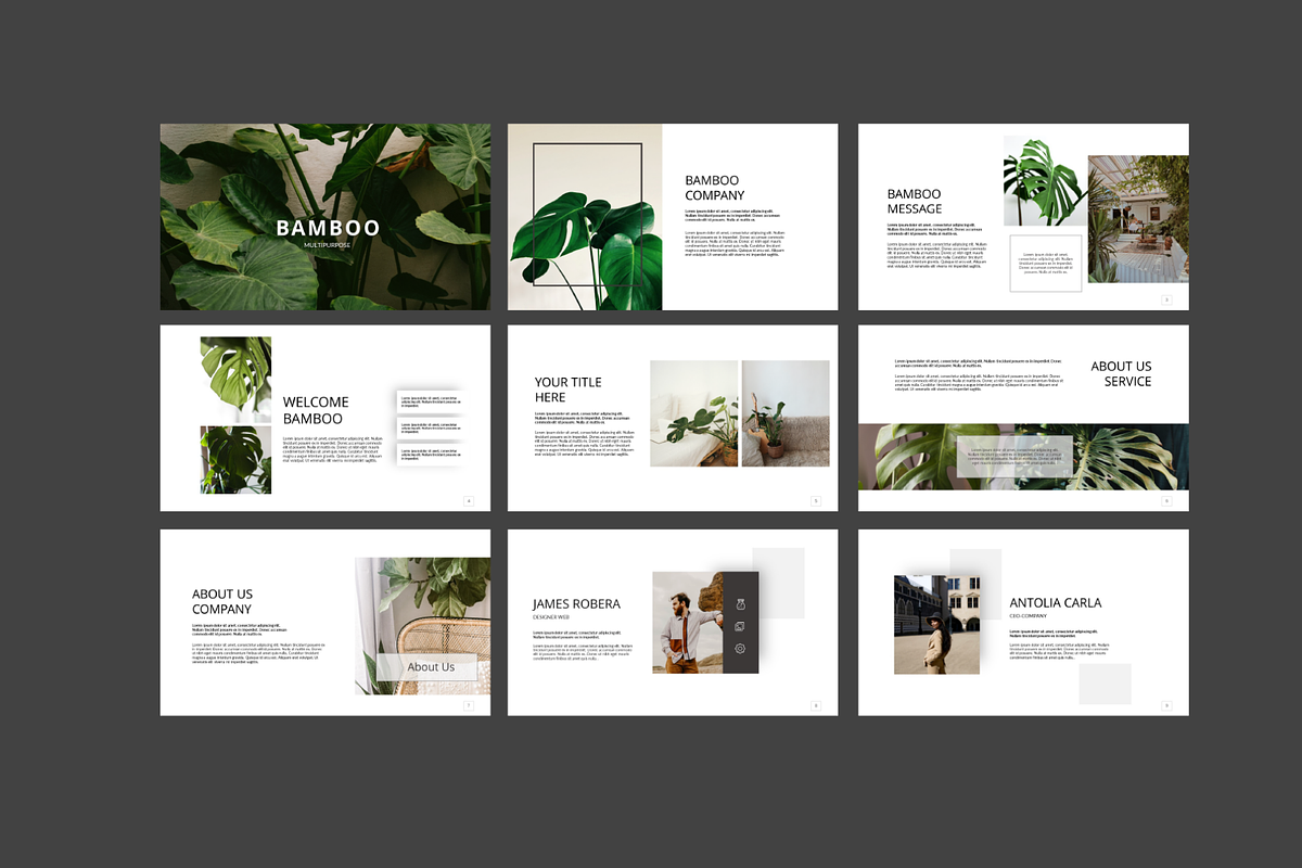 Bamboo Powerpoint Template, a Presentation Template by Spesifikstd