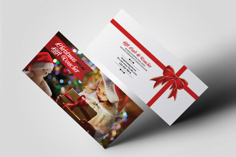 Christmas Gift Voucher, a Card Template by Business Flyers | Creative ...