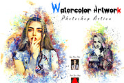 Watercolor Artwork Photoshop Action, an Action Add-On by Studio Retouch