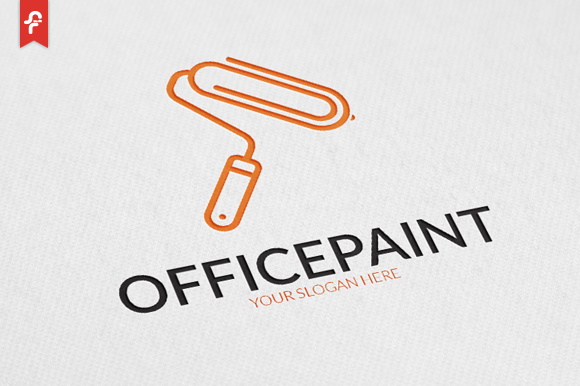 Office Paint Logo, a Branding & Logo Template by ft.studio