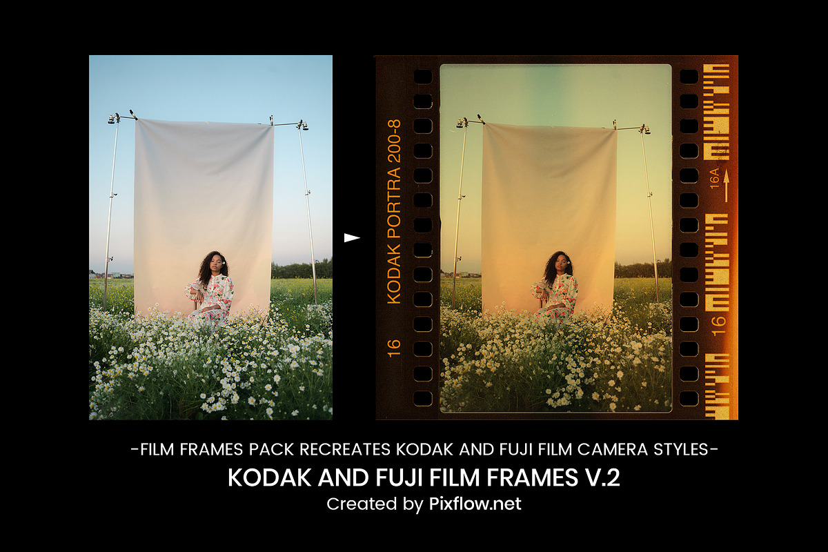 Kodak and Fuji Film Frames V.2