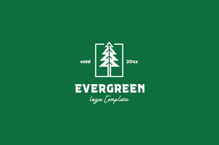evergreen pines tree logo, a Branding & Logo Template by ZHR Creative