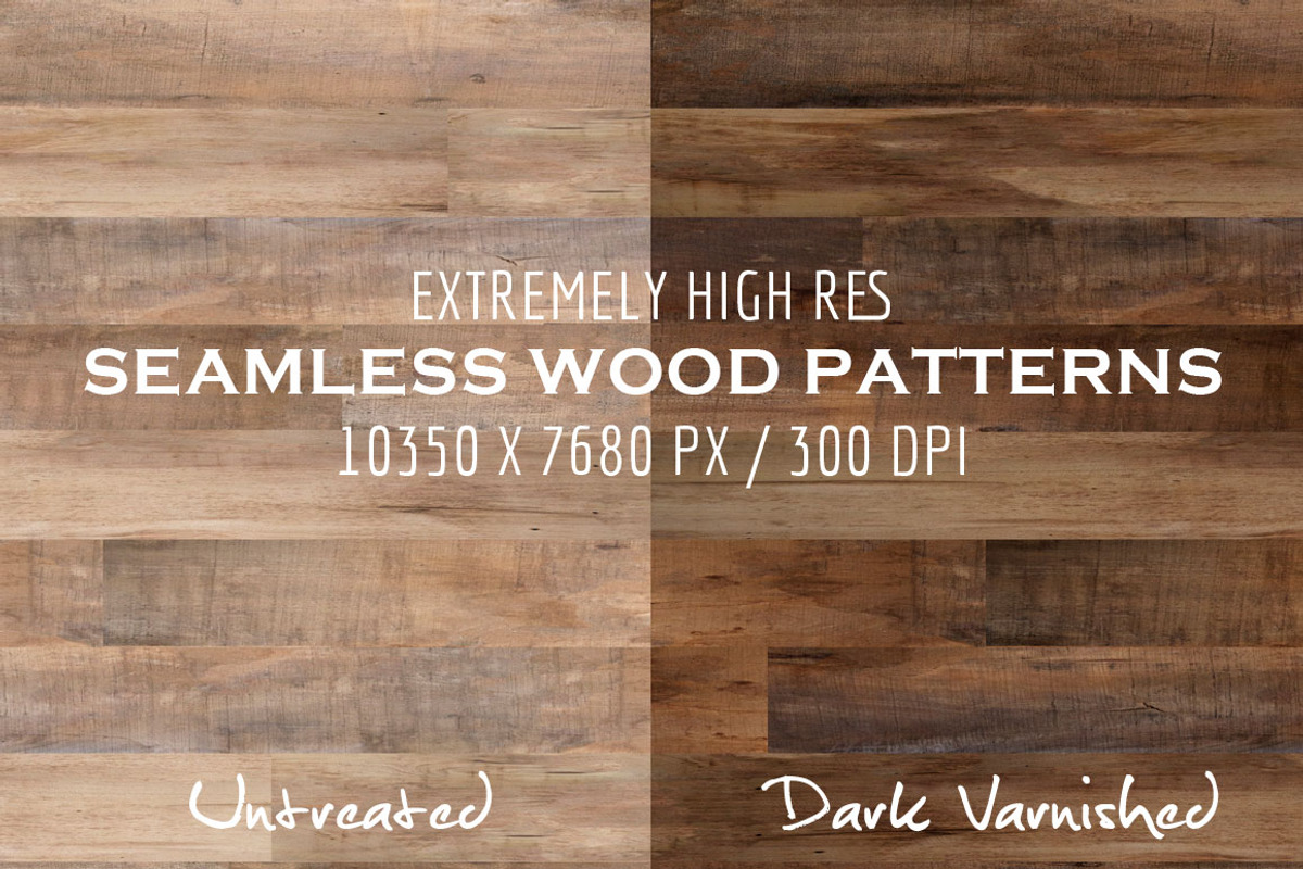2 Seamless Wood Patterns, a Pattern Graphic by Fresh Design Elements