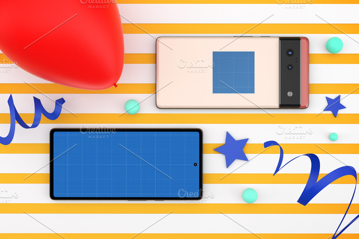 Pixel 6 Celebration Mockup, an Android Mockup by Qaleb Studio ...