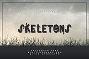 Skeletons halloween cute font, a Script Font by Alexander Tiunov ...