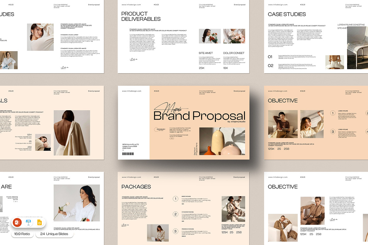 Brand Proposal Presentation Template, a Presentation Template by evgenystudio | Creative Market