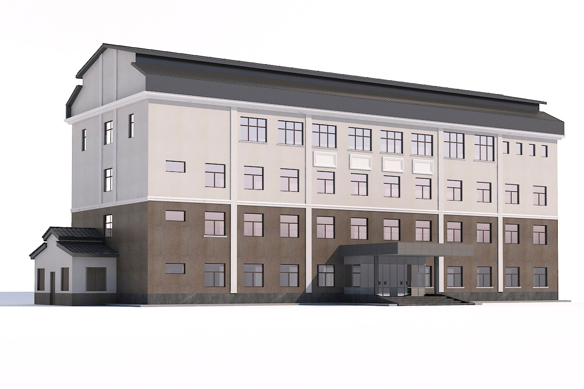 Public building, an Architecture 3D Model by profdesign