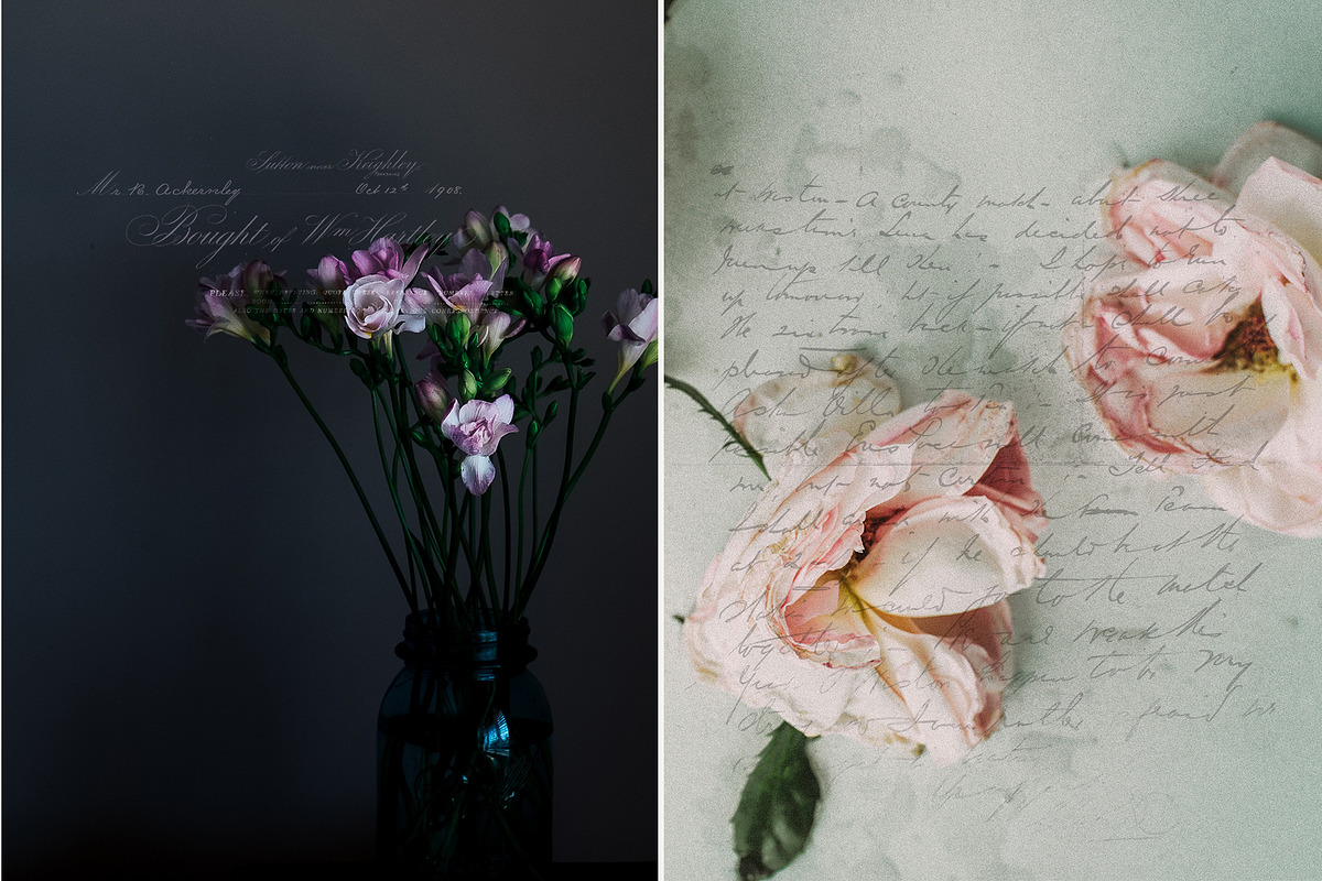 Vintage Ephemera and Overlays, a Texture Graphic by Greta Ivy