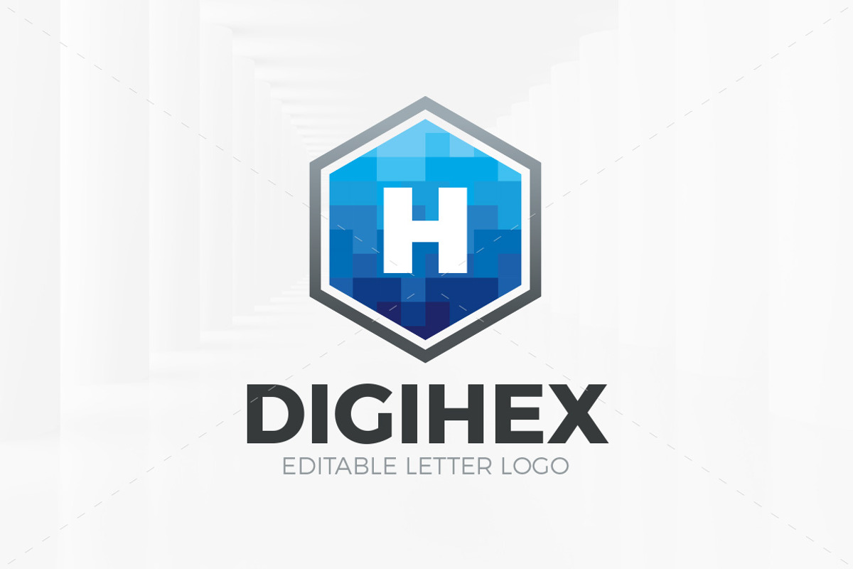 Digi Hex - Editable Letter Logo, a Branding & Logo Template by LOGOMAGINE