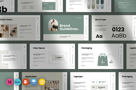 Brand guidelines template design | Creative Market