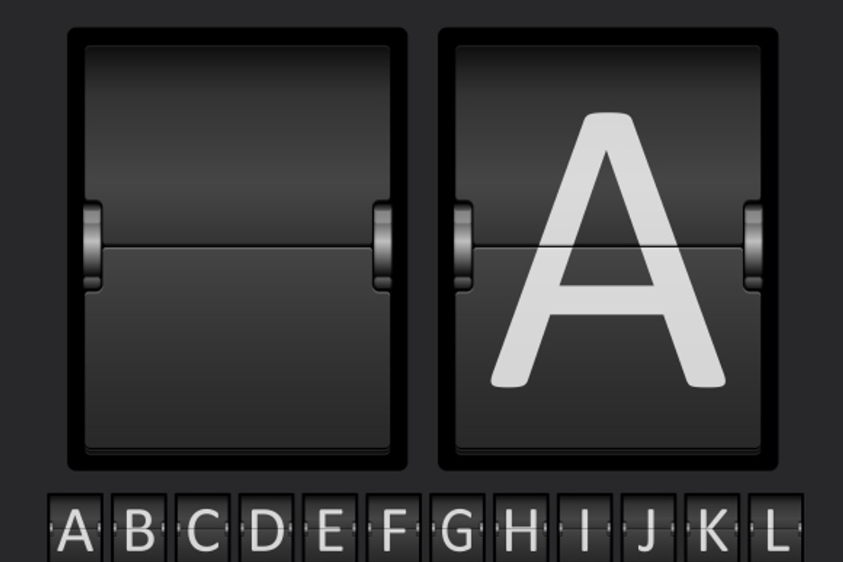 Scoreboard Letters and Numbers, a Graphic by Microvector