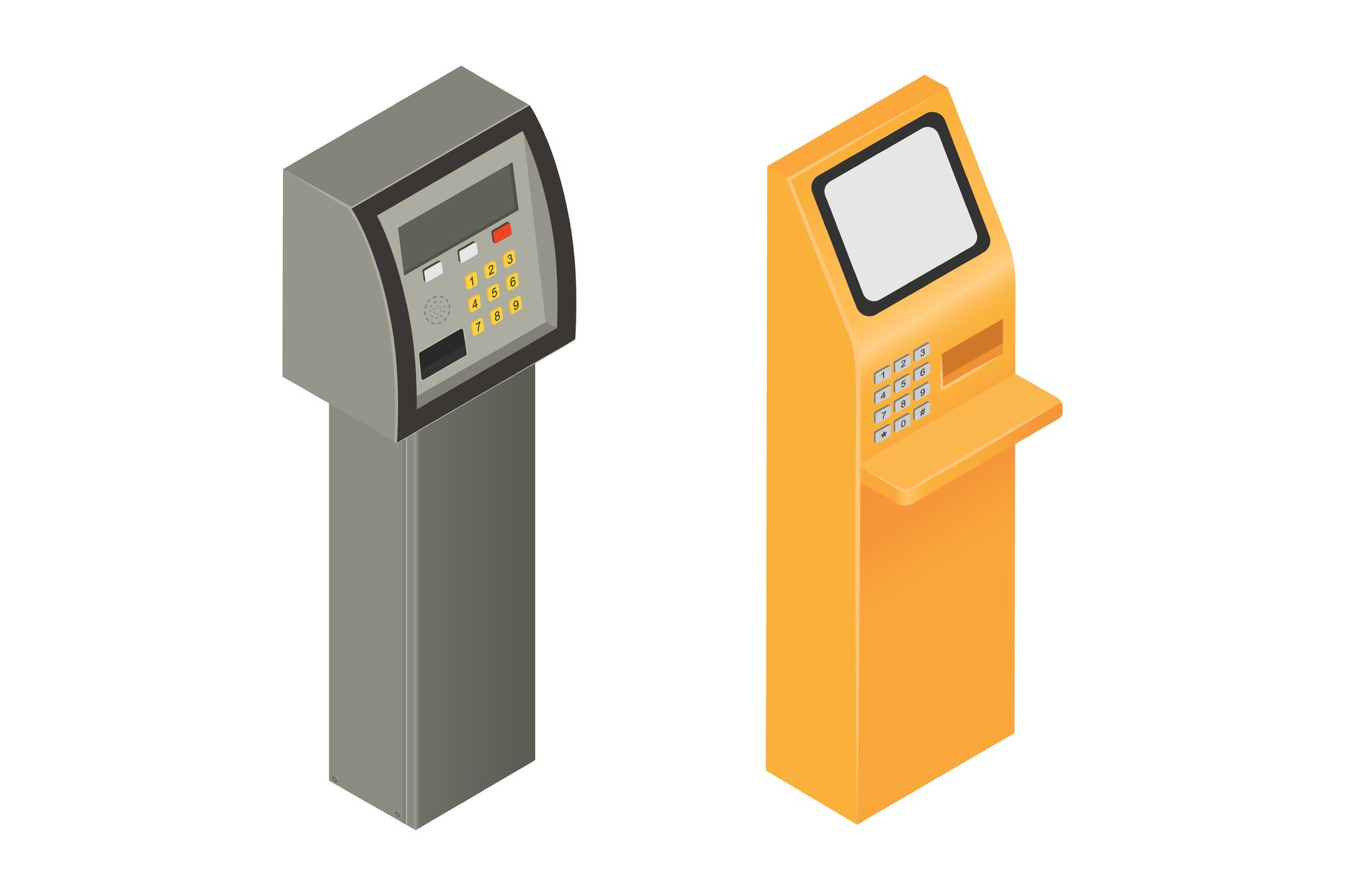 Payment machine vector pos banking, a Finance Illustration by KitVector