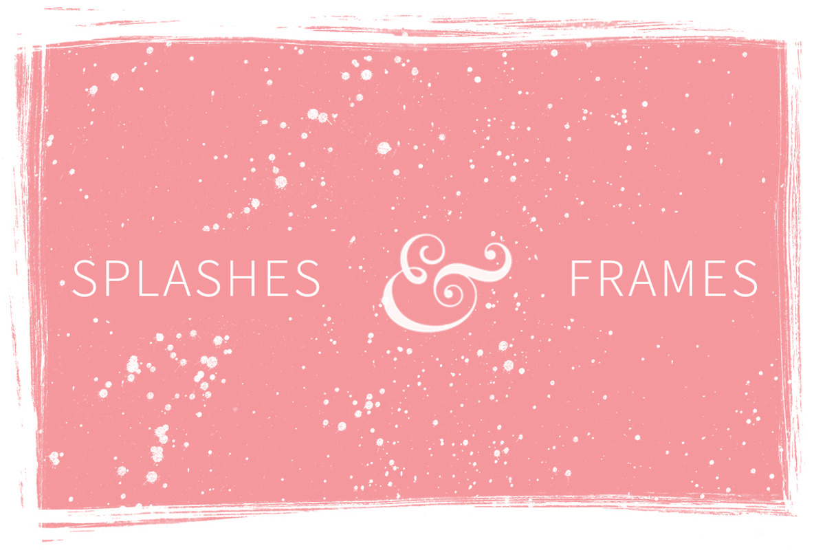 Splashes & Frames Textures, a Texture Graphic by Livi's Goodies ...