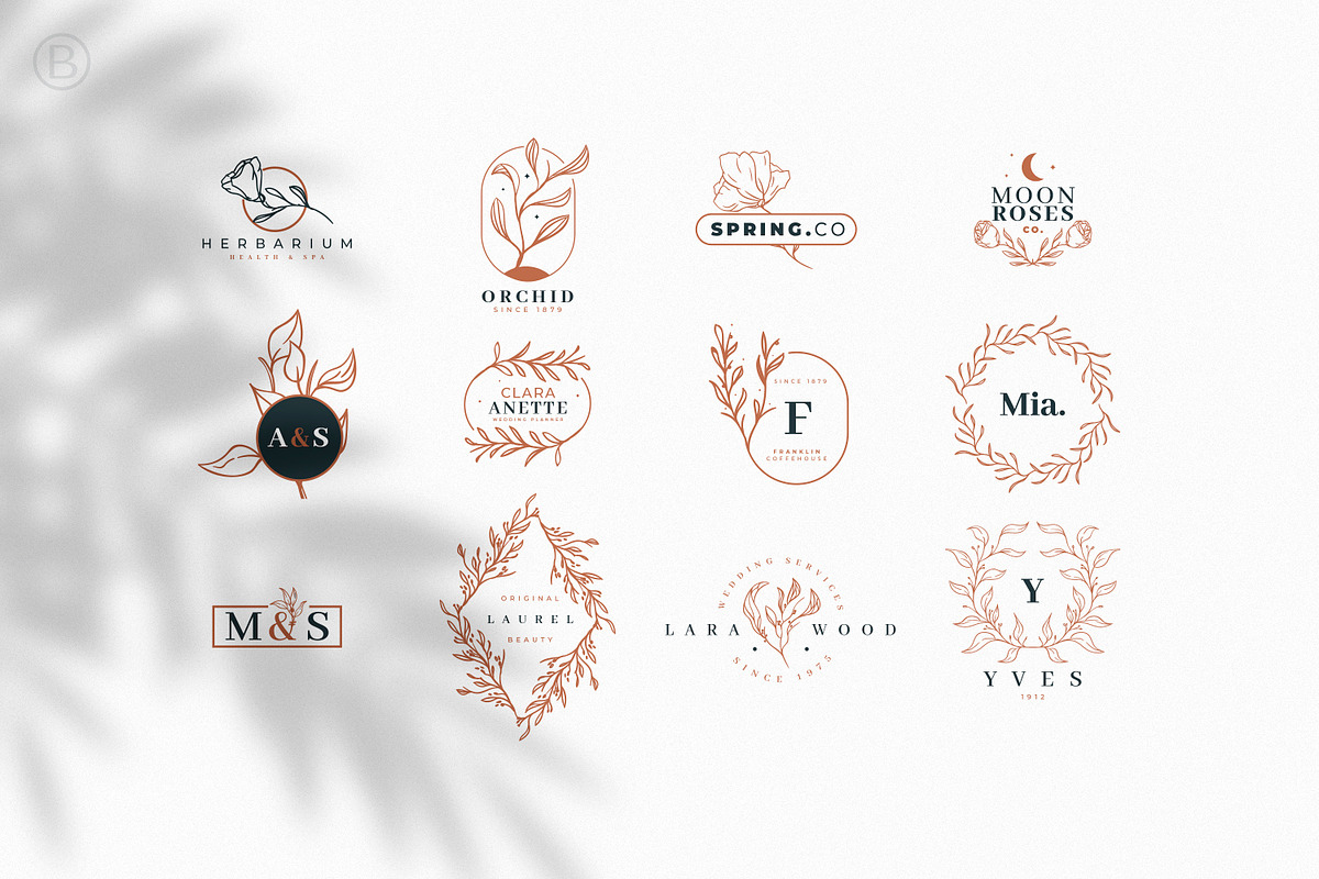 30 Hand Drawn Botanical Logos A Branding Logo Template By Andrewpixel