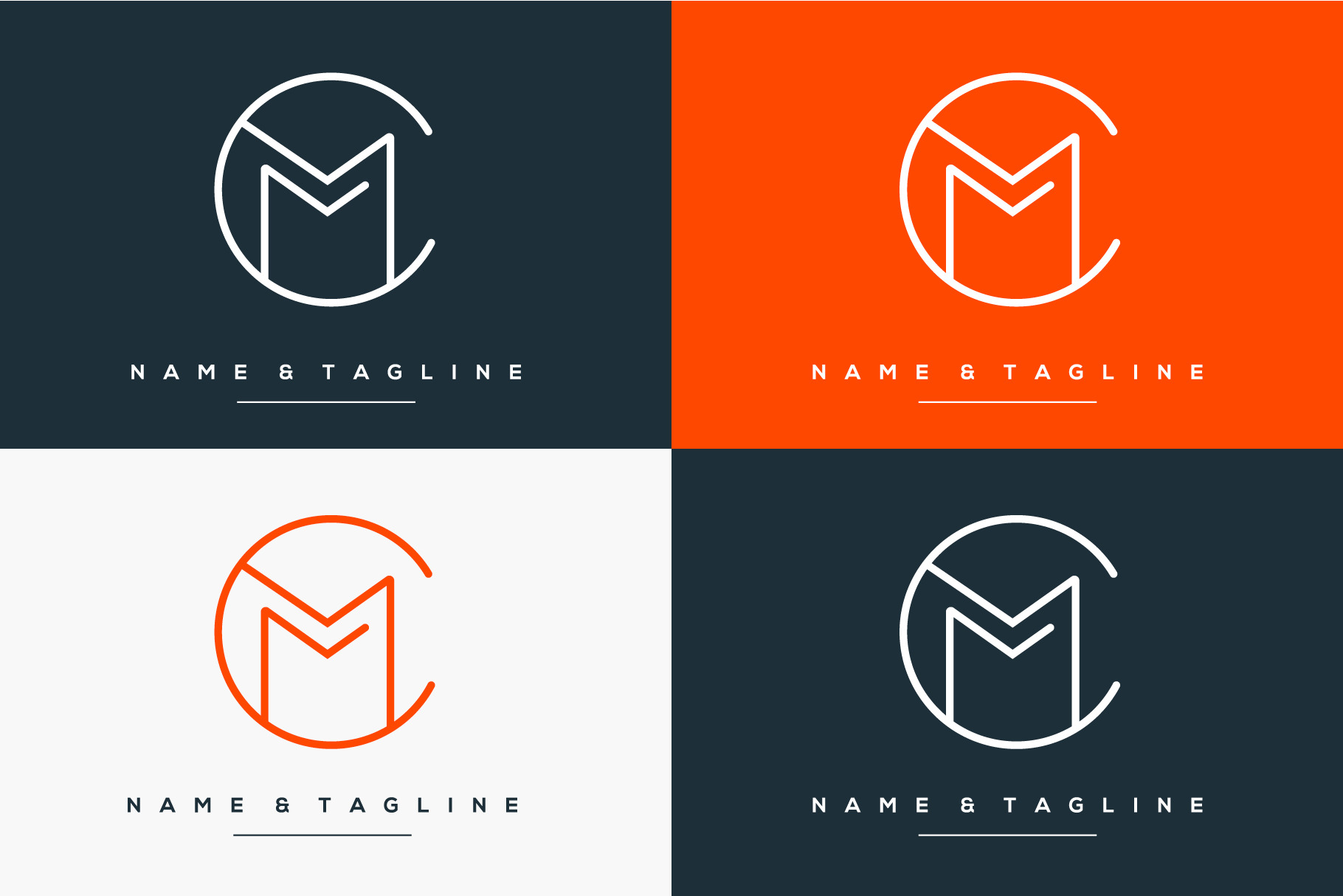 Monogram icon logo CM or CM, a Branding & Logo Template by idesign_4u