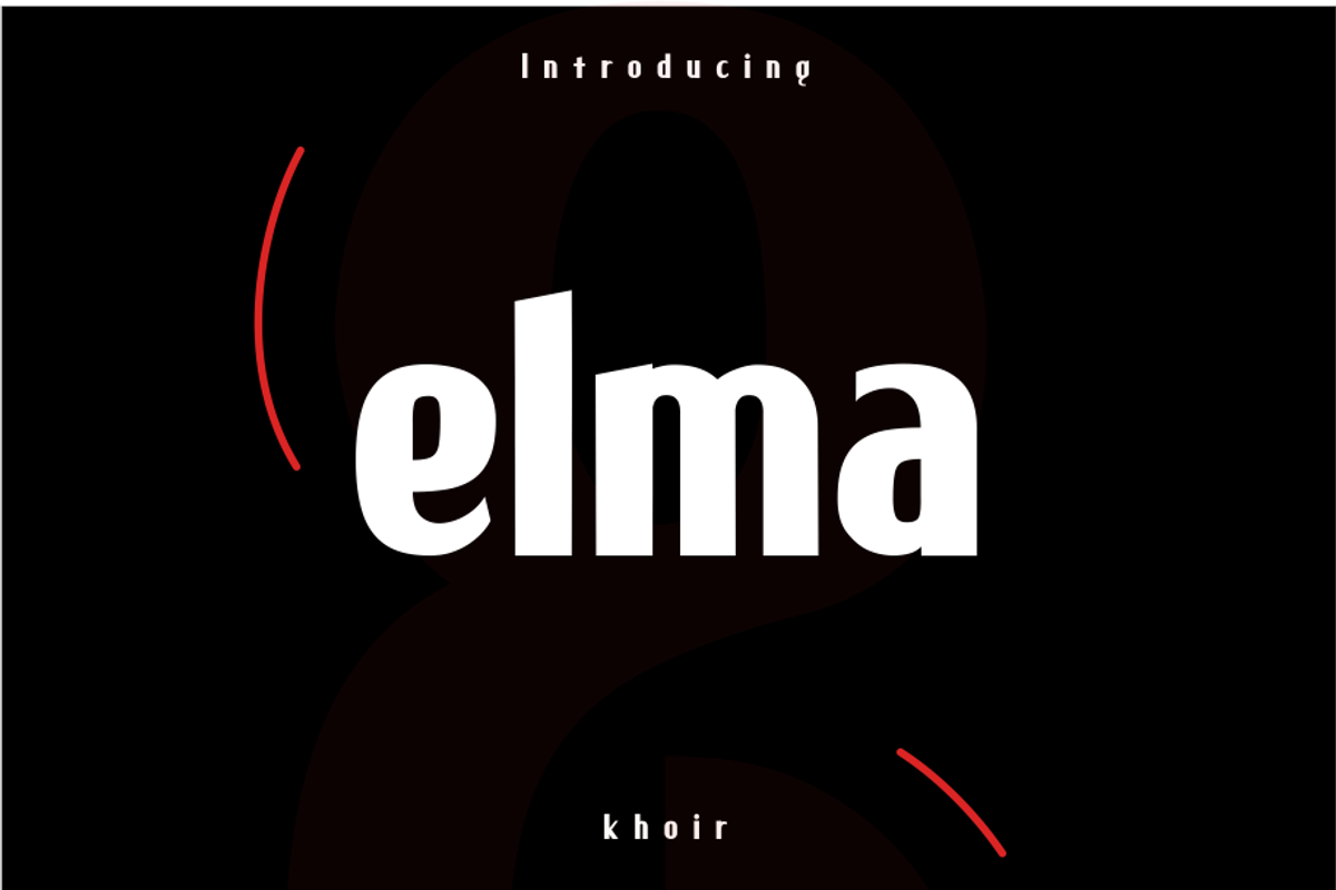 elma, a Sans Serif Font by Khoir