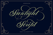 Sunlight Script, a Script Font by Typehill