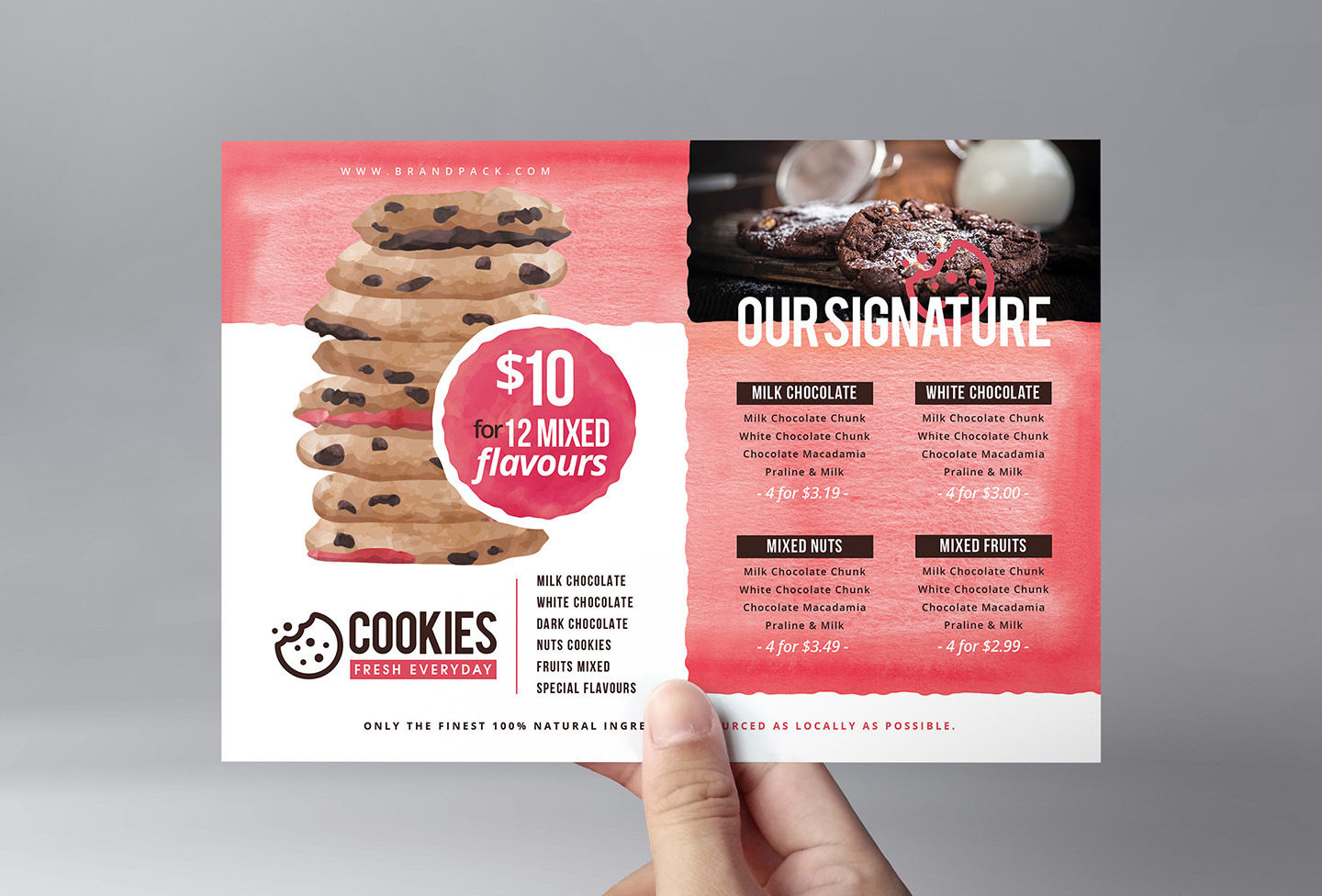 Cookie Shop Flyer Template, a Flyer Template by BrandPacks | Creative ...