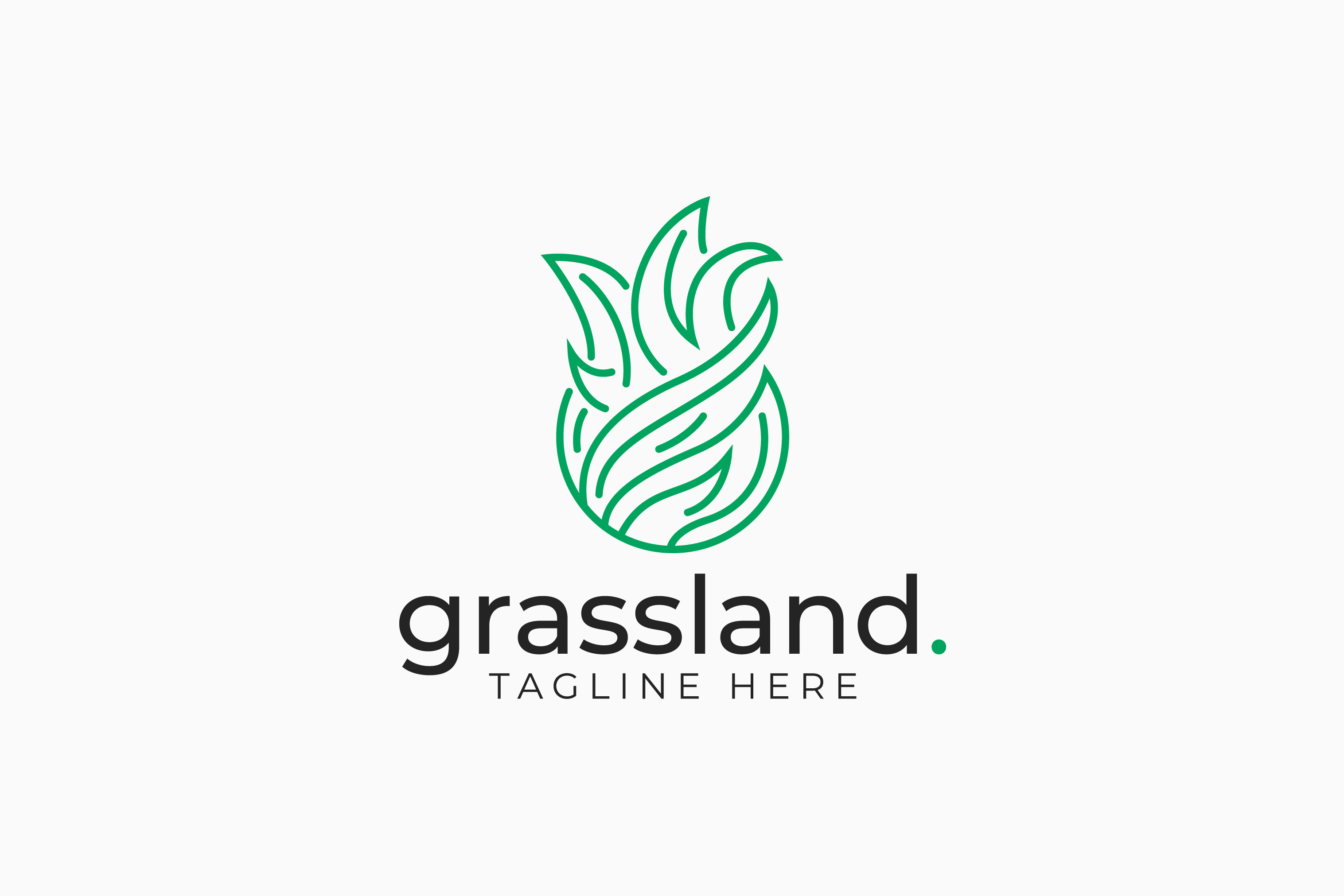 Grassland Logo Field Landscape Soil | Creative Market