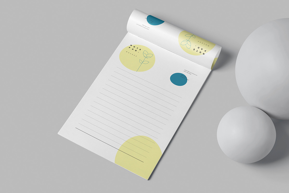 A4 Writing Pads Mockups, a Books & Magazine Mockup by DesignNeutrons
