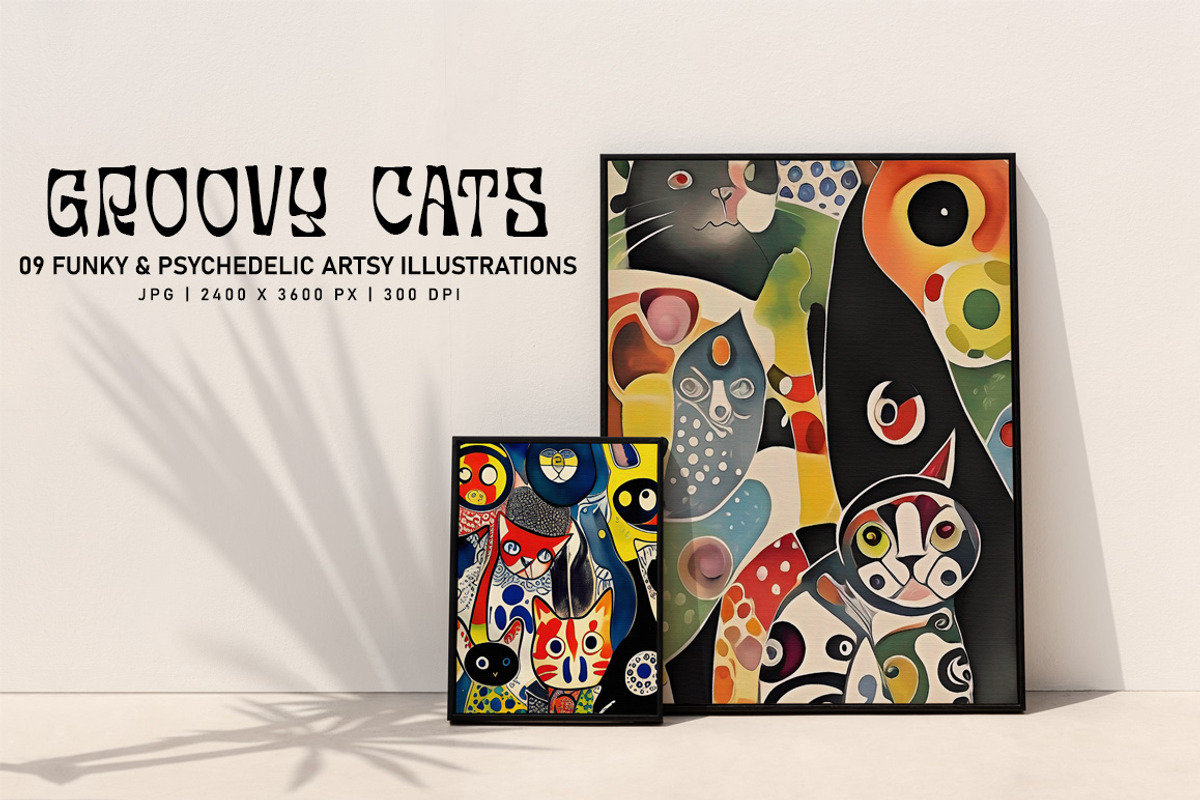 Groovy Cats | Creative Market