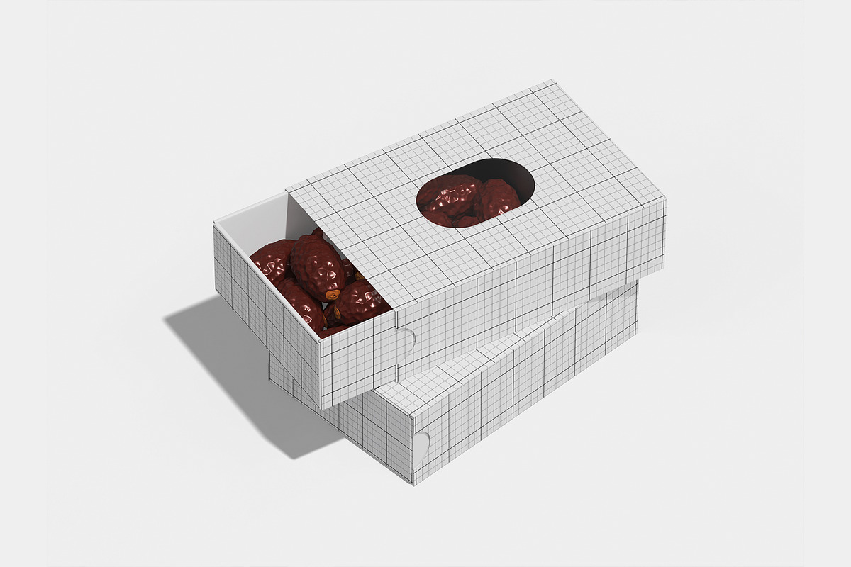 Fruit Box Mockup, a Packaging Mockup by Unerispace