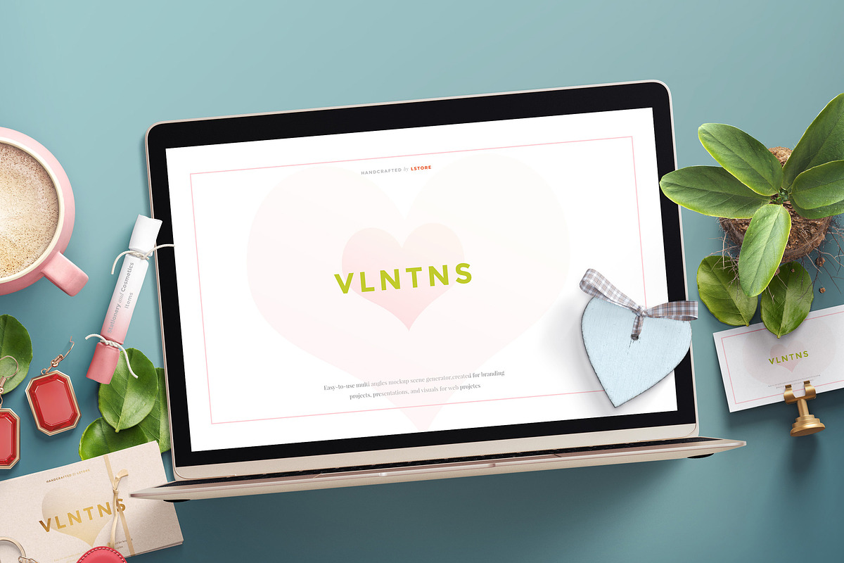 Mockup Scenes for St.Valentine's day, an iPhone Mockup by ls.graphics