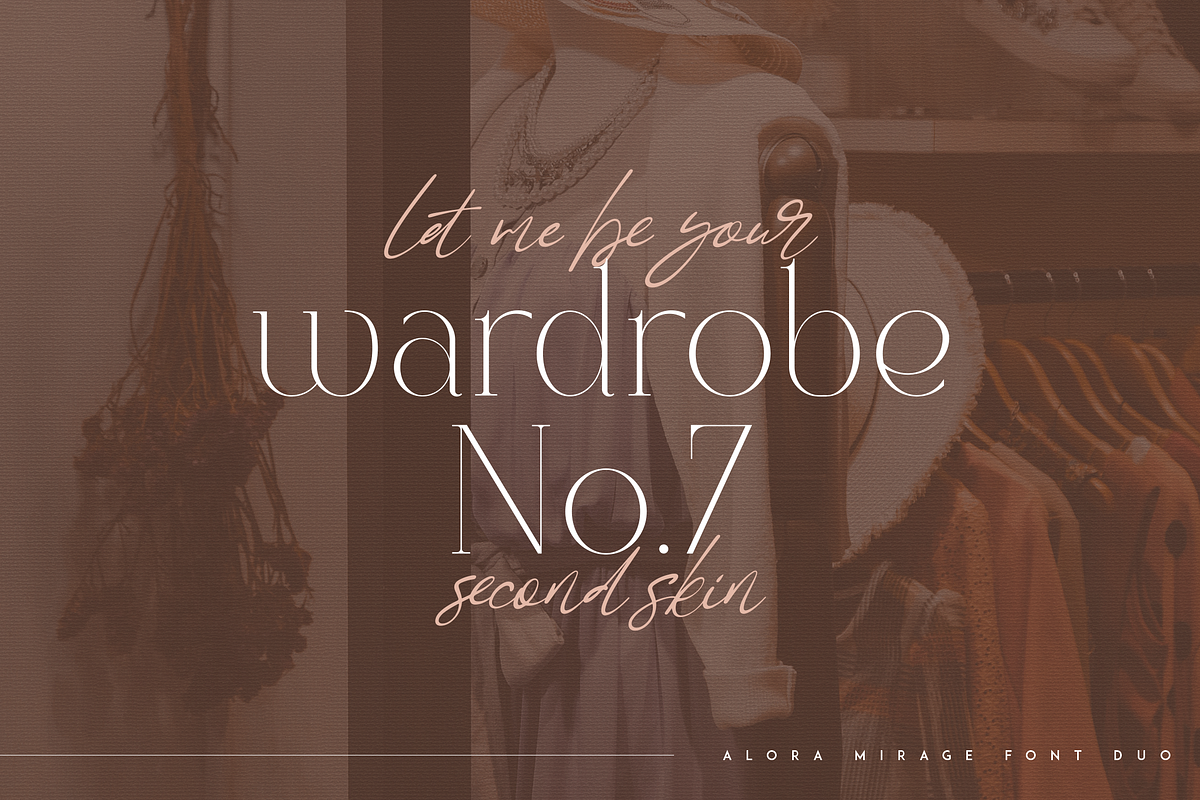 Alora & Mirage - modern font duo