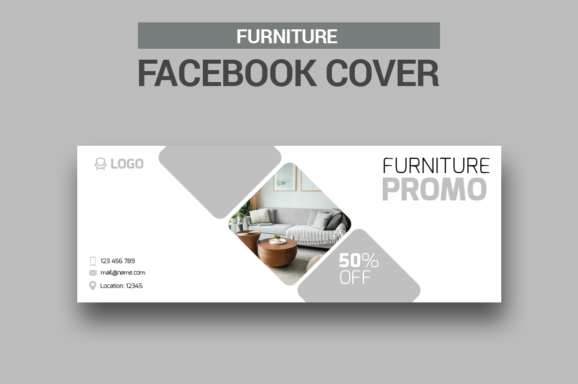 Furniture Facebook Cover, a Social Media Template by UNIK Agency