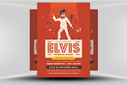 Elvis Night Flyer Template, a Flyer Template by FlyerHeroes | Creative ...
