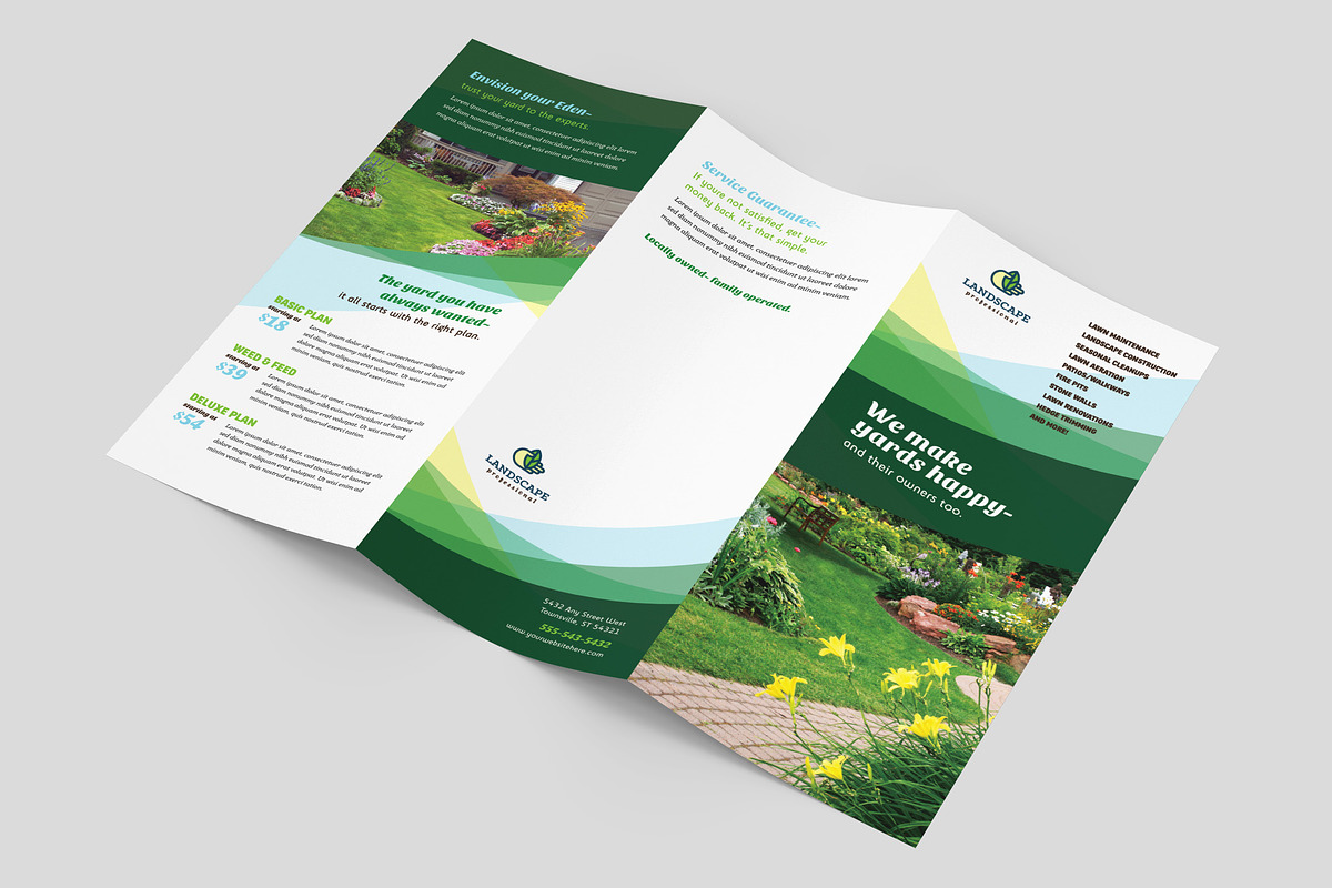 Landscaping Brochure Template