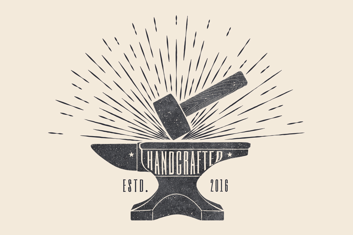 Anvil. Handmade theme illustration, an Illustration by Crafter