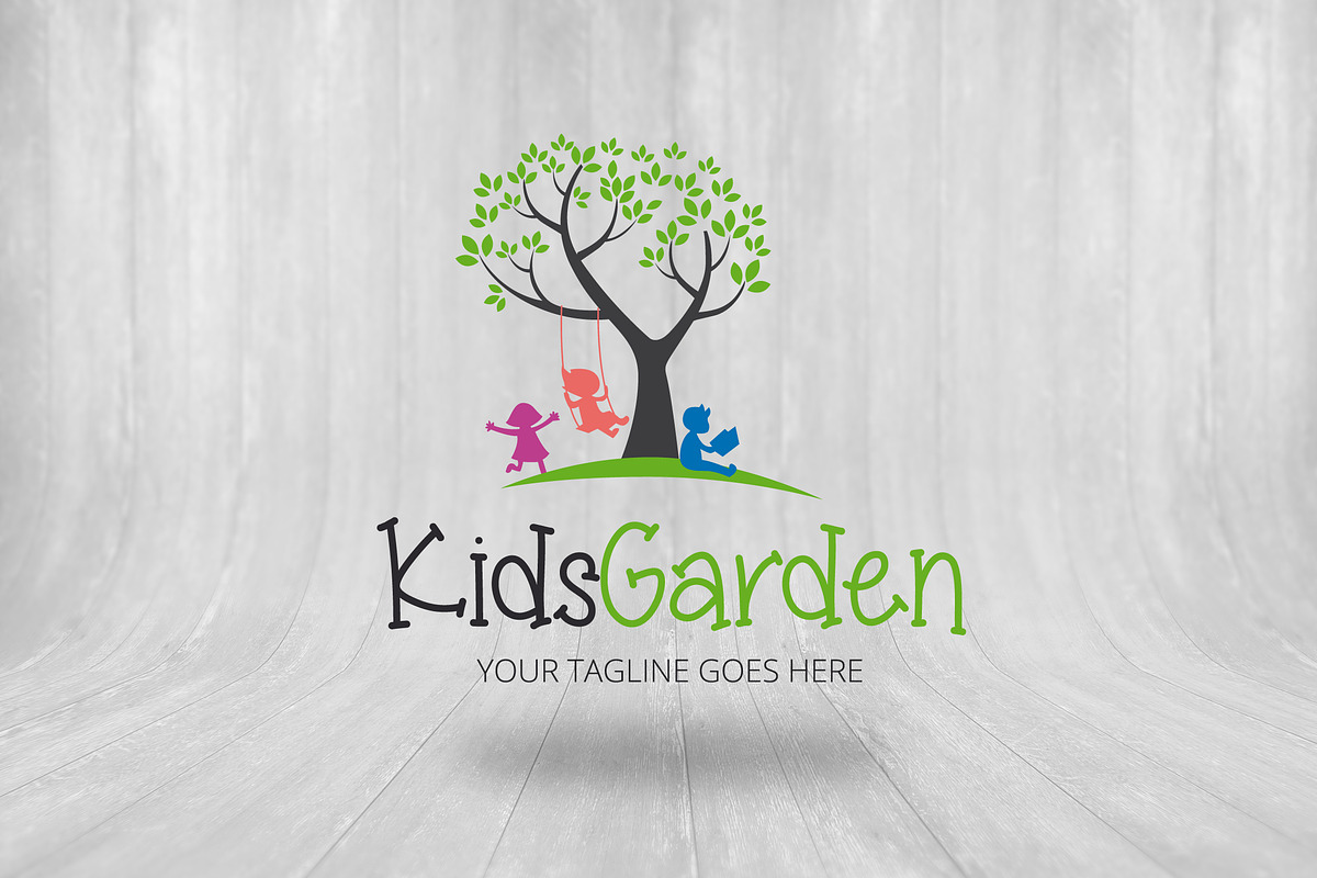 Kids Garden Logo, a Branding & Logo Template by vectorlogos89