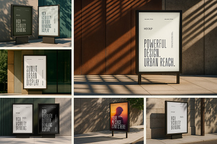 Realistic Poster Mockup, a Mockup by TheMockeryShop