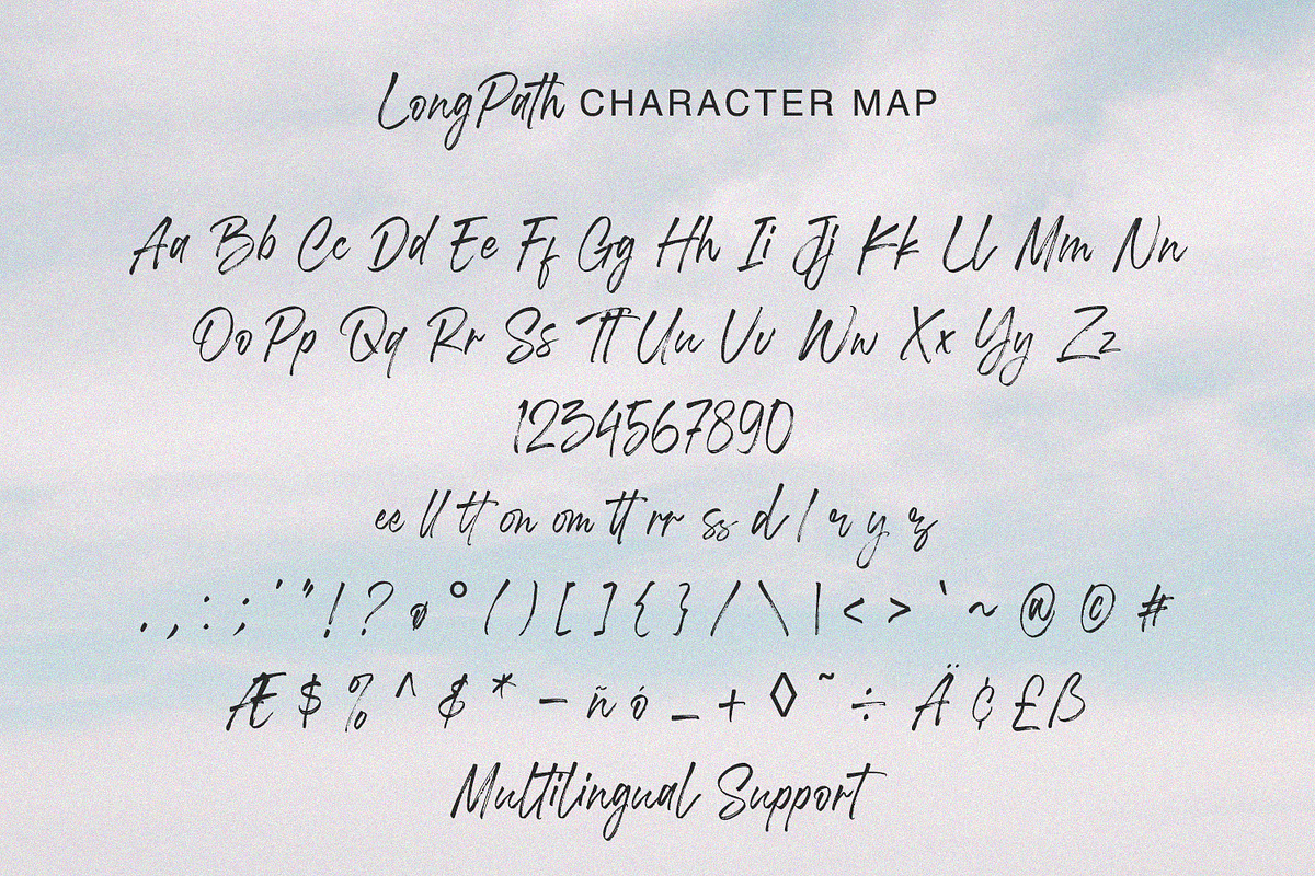 Long Path - Brush Script Font