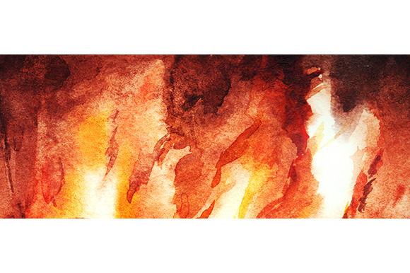 Watercolor fire flame background, a Decorative Illustration by Art By ...