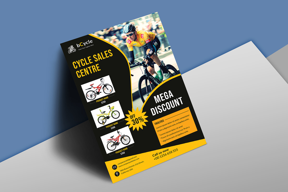 Cycle Store Flyer, a Flyer Template by graphicsunday