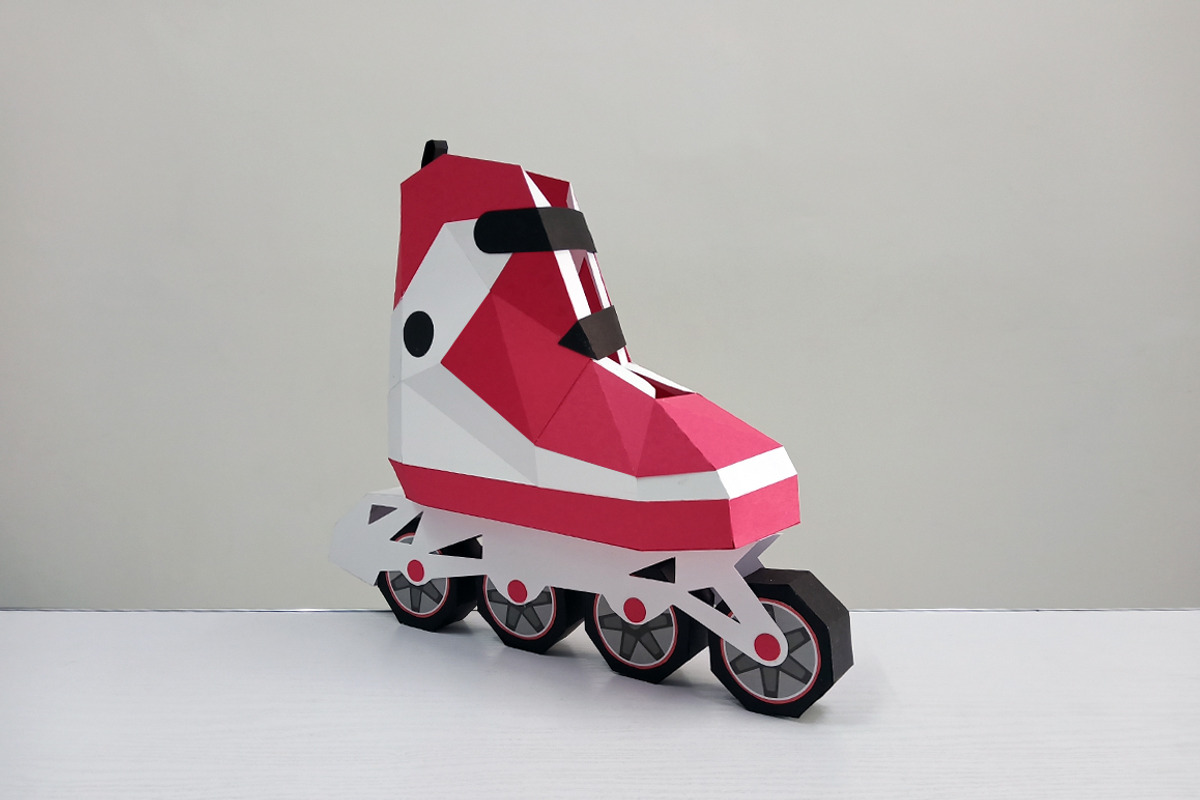 DIY Roller Skates - 3d papercraft, a Templates & Theme by PAPER amaze ...