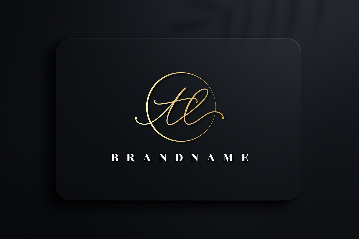 Letter TL handwritten signature logo
