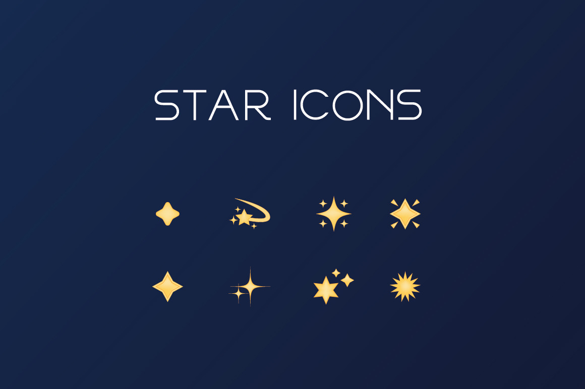 Star icons, an Emoji Icon by denisgorelkin