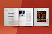 Orange Brochure Layout Template | Brochure Templates ~ Creative Market
