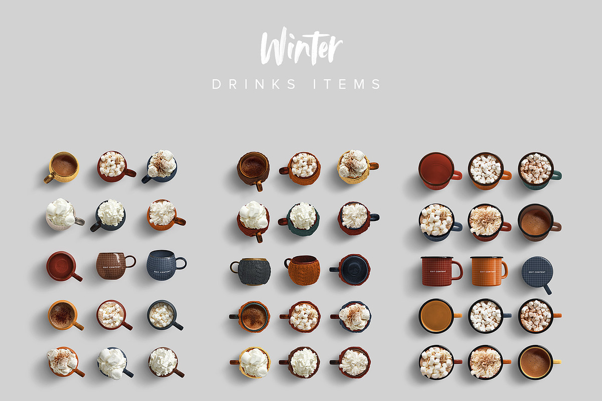 Winter Scene Creator Bundle, a Books & Magazine Mockup by Custom Scene