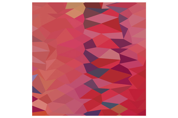 Carmine Pink Abstract Low Polygon Ba, a Pattern Graphic by patrimonio