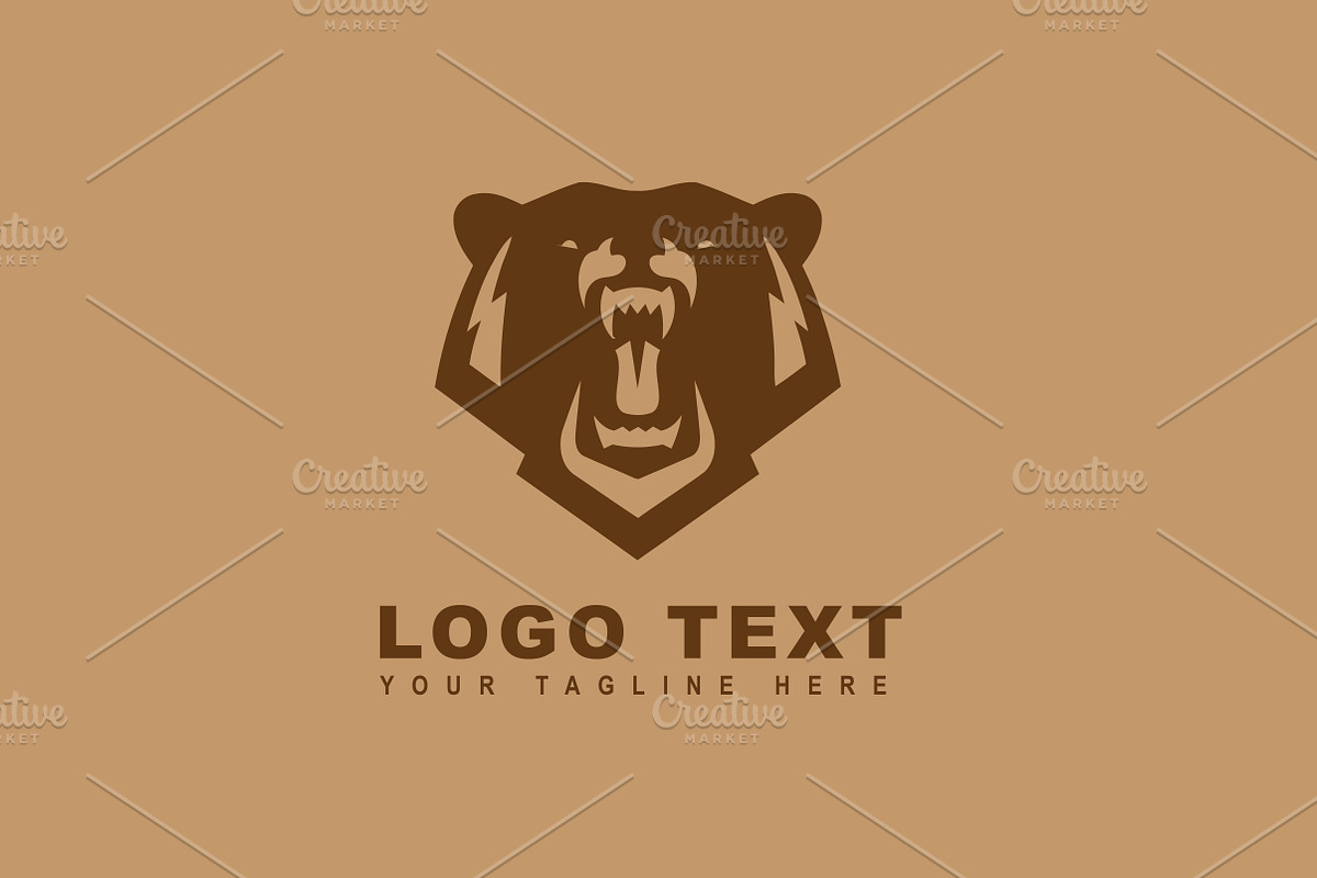 Bear Rustic Logo & Mock-Up - Vector, a Branding & Logo Template by Multiple