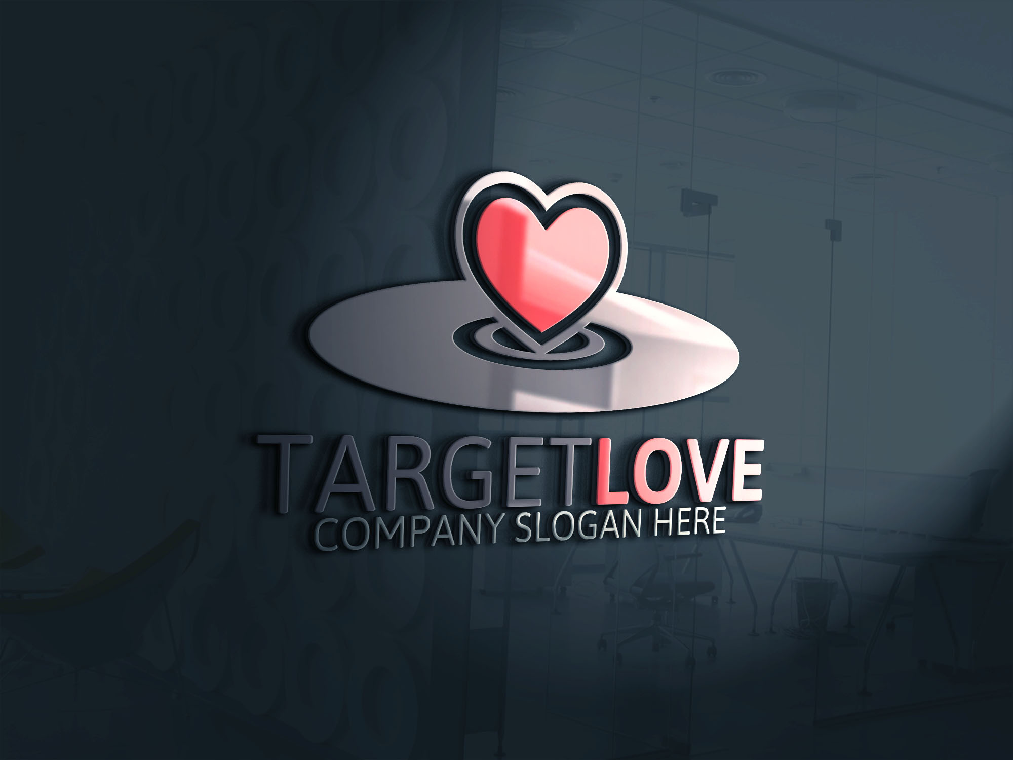 Target Love Logo, a Branding & Logo Template by Josuf Media