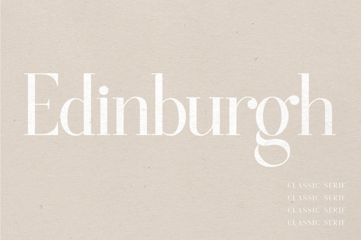 Edinburgh | A Classic Serif, a Serif Font by Jen Wagner Co