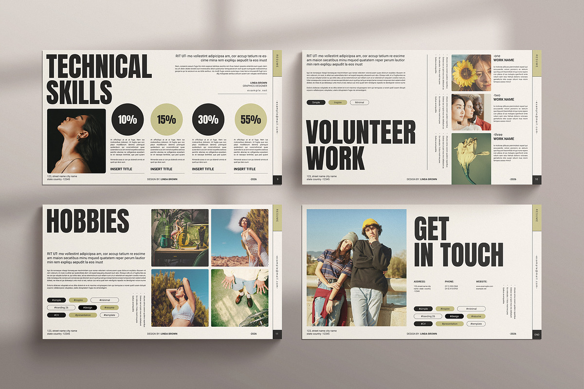 CV Resume Presentation Template, a Presentation Template by TemplatesForest