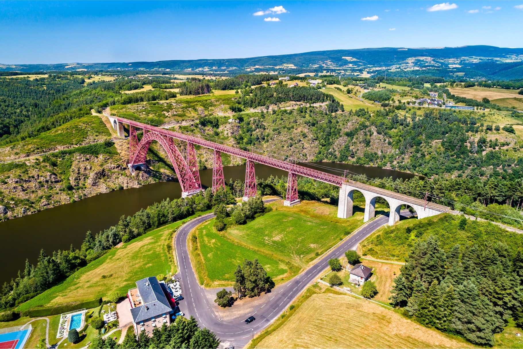 Garabit viaduct a railway bridge featuring france, garabit, and viaduct ...