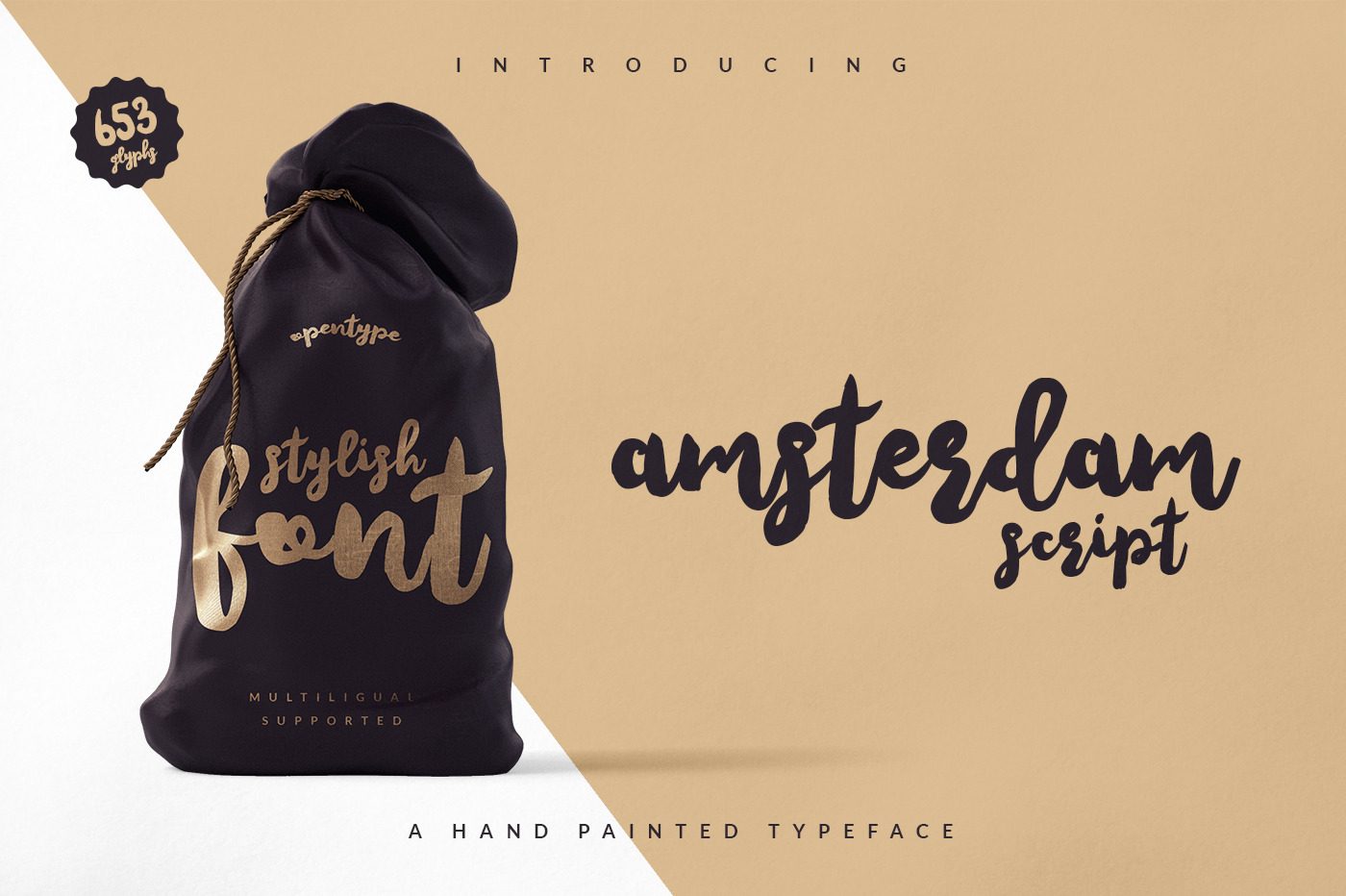 Amsterdam Script, a Script Font by Design Dukkan